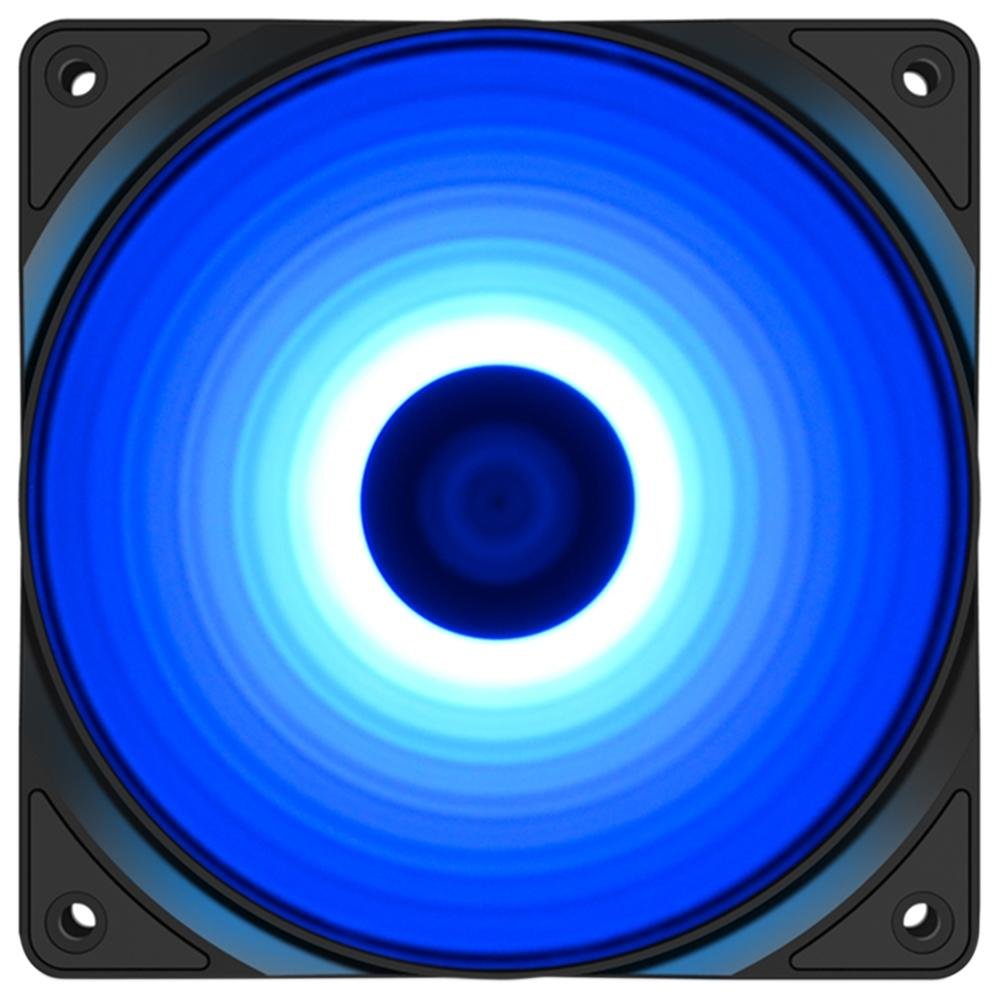 Cooler Fan Deepcool RF120B, 120mm, LED Azul, Preto - DP-FLED-RF120-BL
