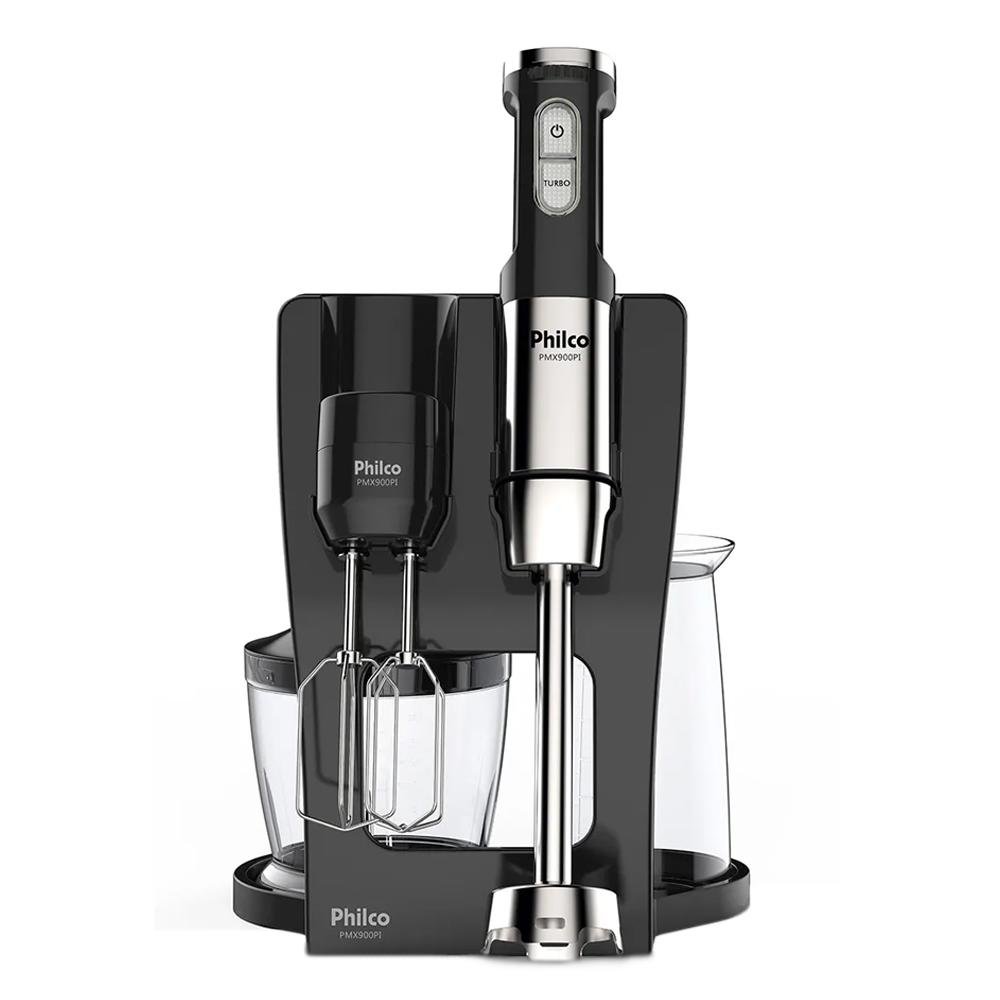 Mixer Philco PMX900PI, 5 Acessórios, 110V, Preto/Inox - 53201022