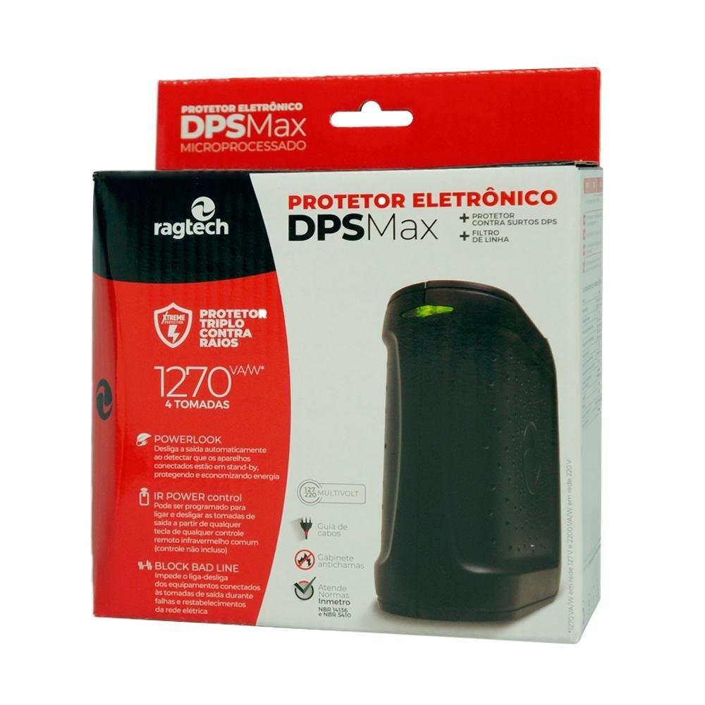 Protetor de Surto Microprocessado RAGTECH | KaBuM!