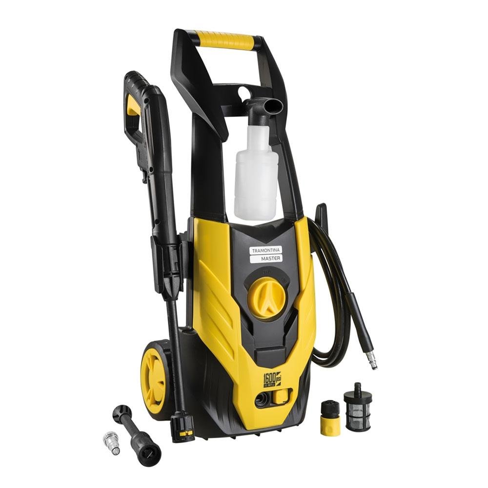 Lavadora de Alta Pressão Tramontina, 127V, 1400W, Mangueira 3M, Jato Regulável 1600 psi, Preto ...