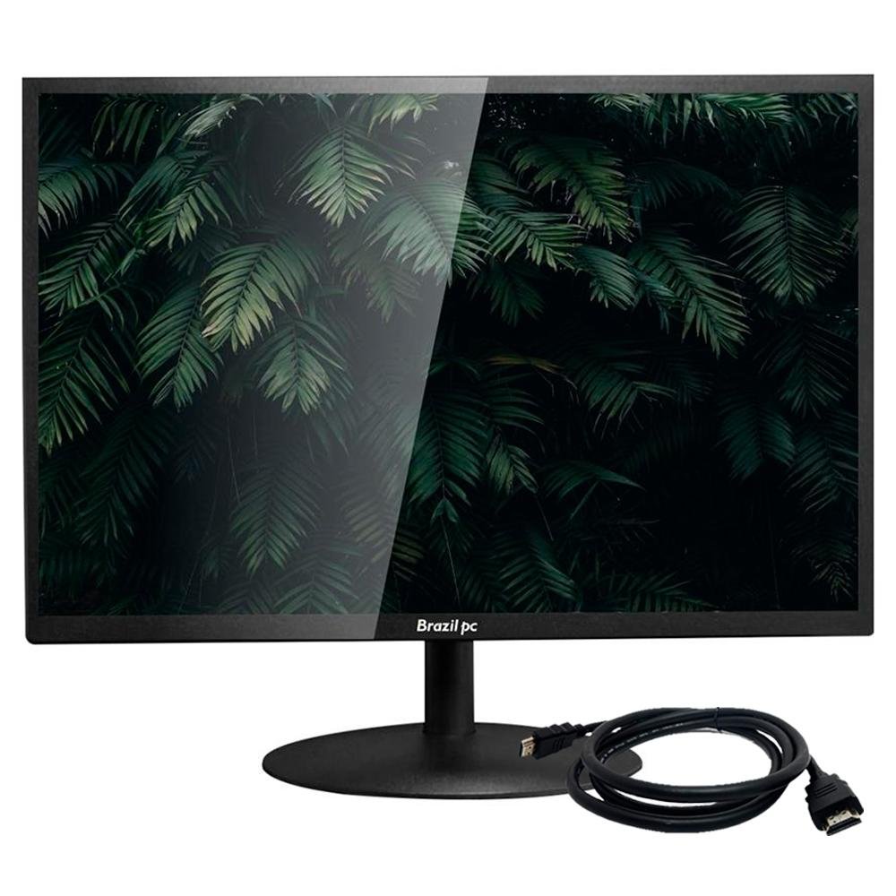 KIT Monitor Brazil PC 19 HD LED, Widescreen, HDMI/VGA, Ajuste de Ângulo ...