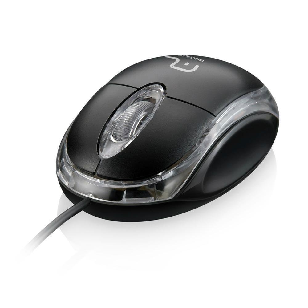 Mouse Multilaser USB Classic Box Preto - MO179