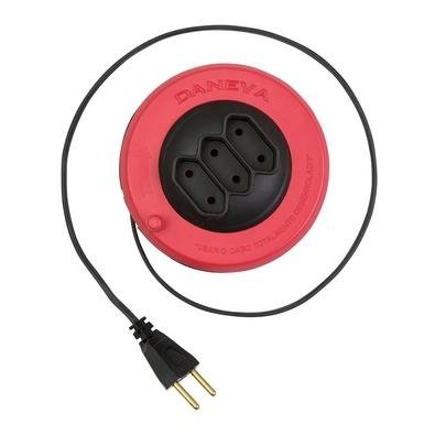 Extensão Daneva Pop Spin, 2P 10A, 250V, Cabo 5m, Preto e Laranja ...