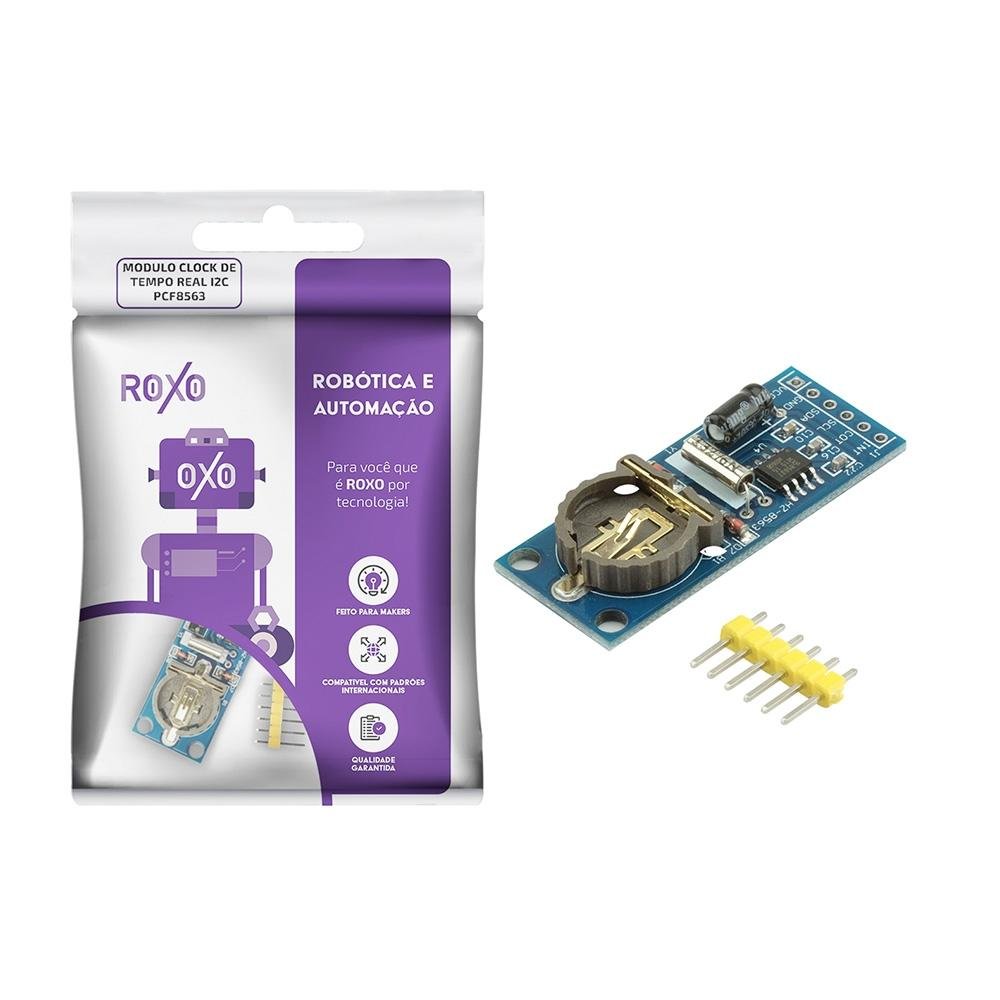 Módulo Clock de Tempo Real I2C - PCF8563 ROXO | KaBuM!