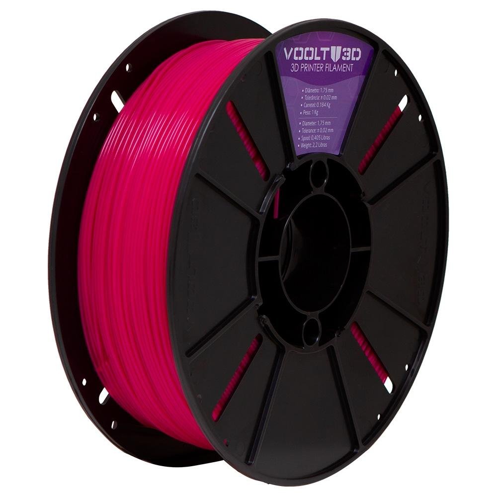 Filamento PLA para Impressora Voolt 3D, 1 Kg, Rosa Púrpura - PL-PP-1
