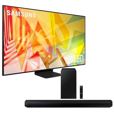 Smart TV Samsung 65 Polegadas QLED 4K Q90T + Soundbar Samsung HW-Q600B ...