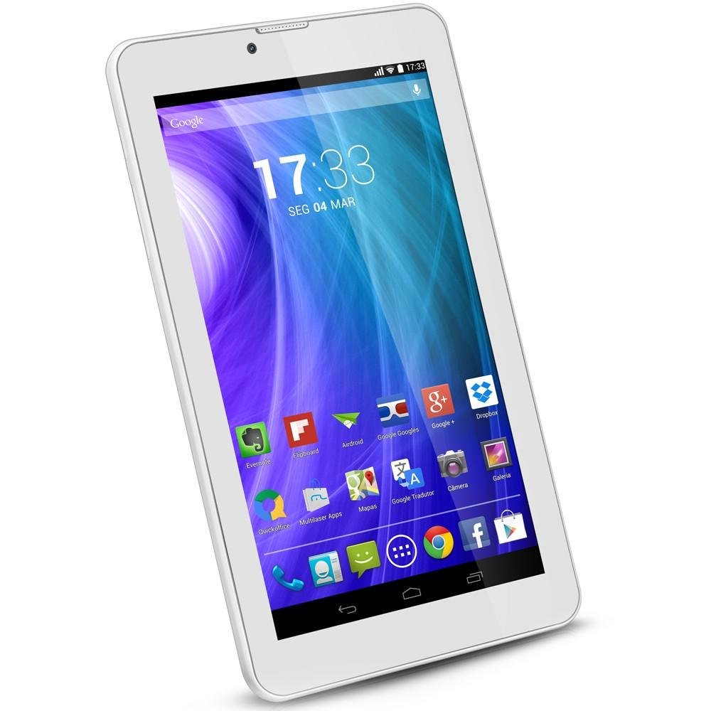 Tablet Multilaser M7 ,Android 4.4 , 7 Polegadas, Processador 1.2Ghz, 3G Branco - Nb163