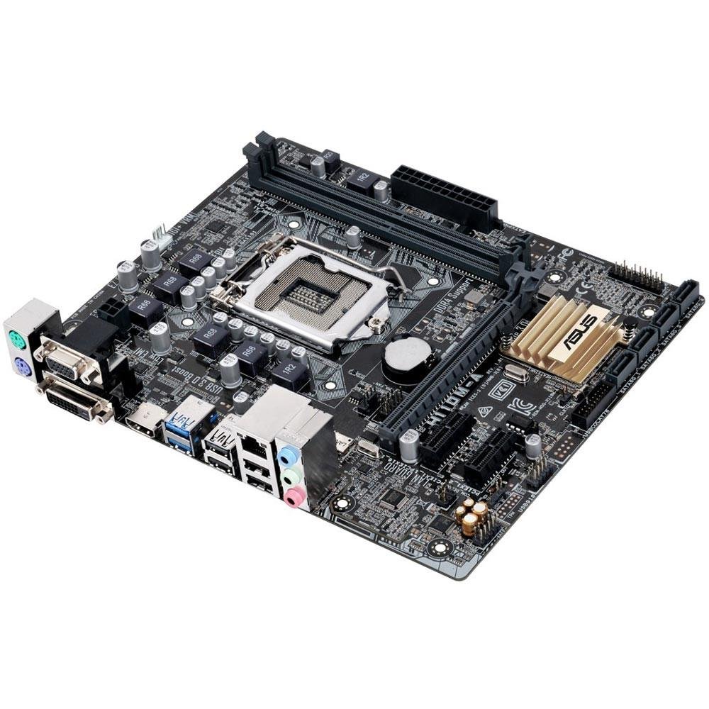 Placa-Mãe ASUS p/ Intel LGA 1151 6/7 geração mATX H110M-A, 2 slots DDR4 ...