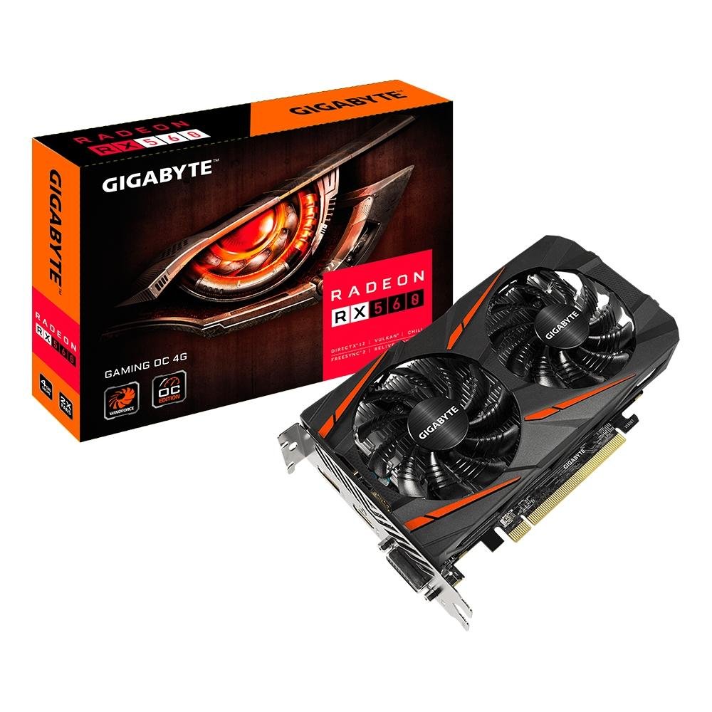 Placa de Vídeo Gigabyte AMD Radeon RX 560 Gaming OC 4G, GDDR5 - GV ...