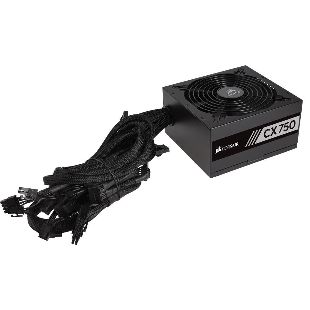 Fonte Corsair 750W 80 Plus Bronze CX750, PFC Ativo | KaBuM!