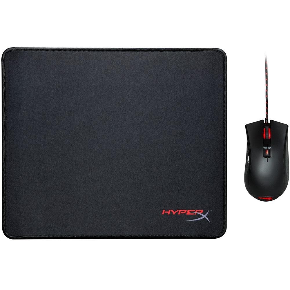 Kit Gamer HyperX - Mouse Pulsefire FPS, LED Vermelho + Mousepad Fury S ...