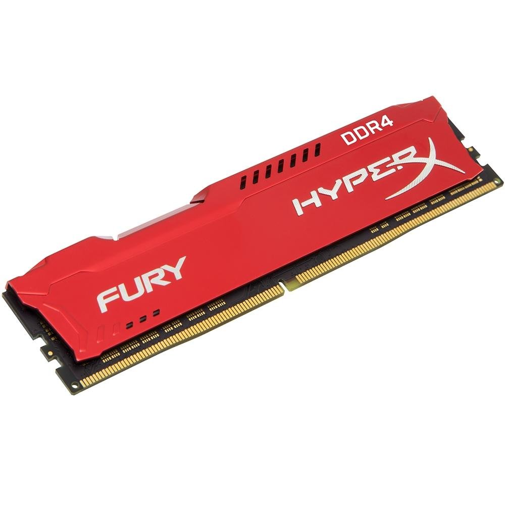 Memória HyperX Fury, 8GB, 3466MHz, DDR4, CL19, Vermelho - HX434C19FR2/8