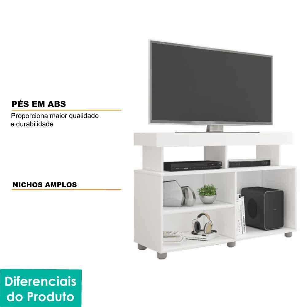 Rack Permobili Para TV 32 Polegadas Slim, Branco