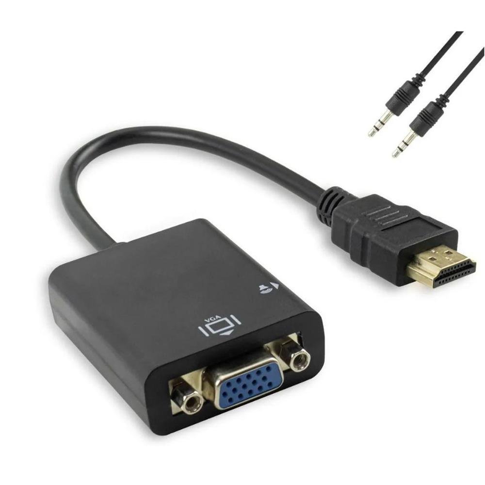 Cabo Conversor HDMI Macho X VGA Lelong Com P2 | KaBuM!