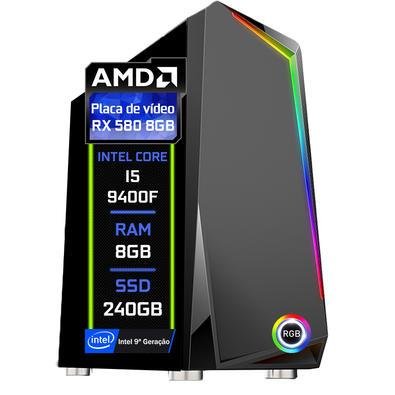 PC Gamer I5 9400f 8GB DDR4 Rx 580 8GB KaBuM