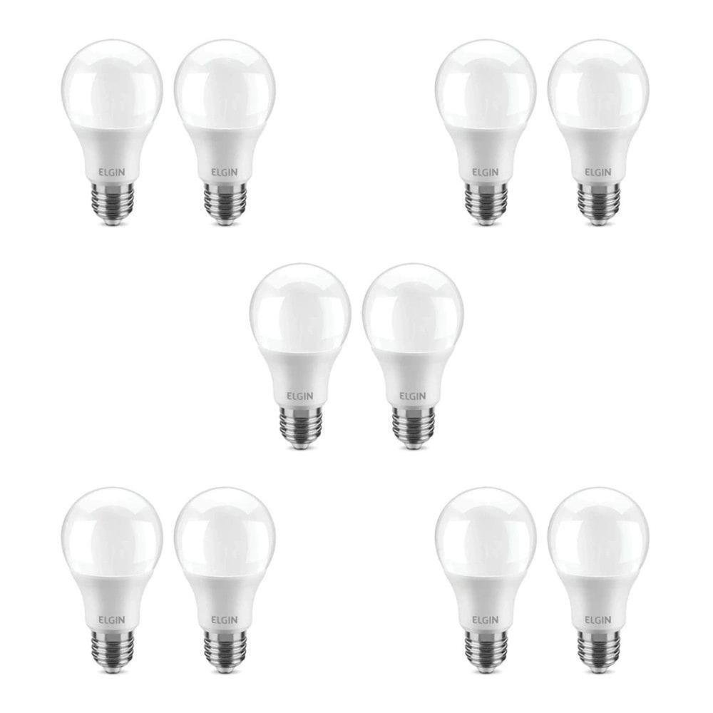 Kit 10 Lâmpadas Bulbo Led 9w Elgin | KaBuM!