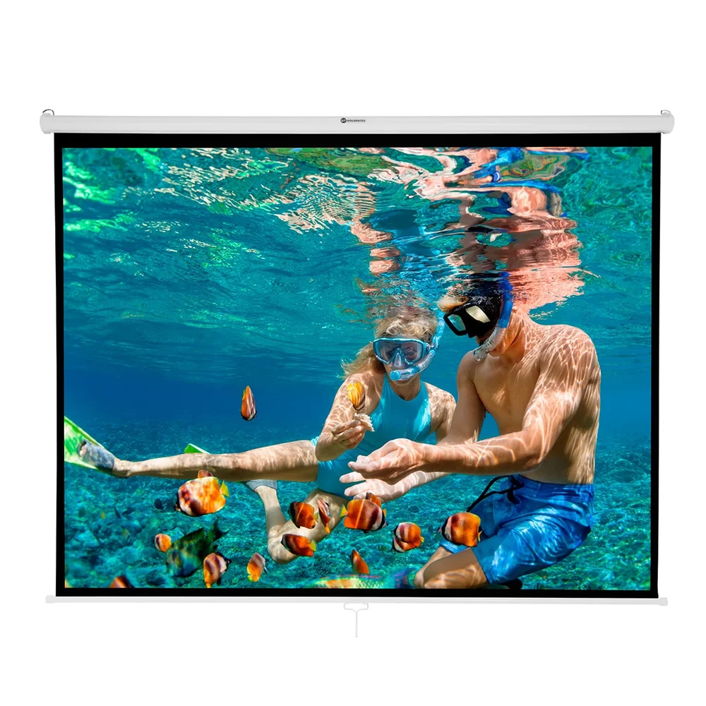 Tela De Projeço Goldentec Retrátil 200x150cm