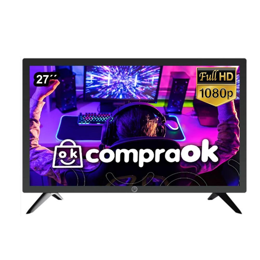 Televiso Full HD 27 Polegadas HDMI USB KaBuM