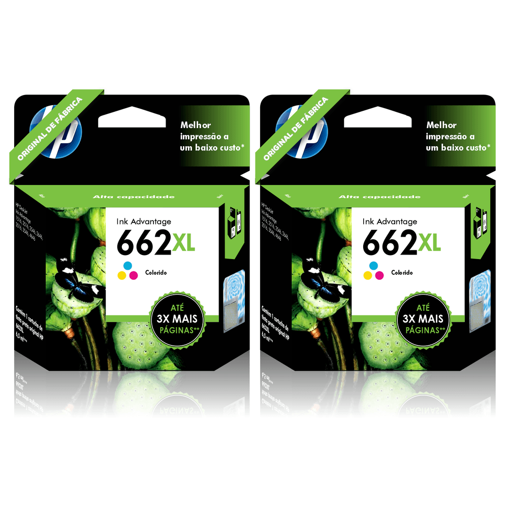 Kit 2 Cartuchos De Tinta Colorida Ink Advantage