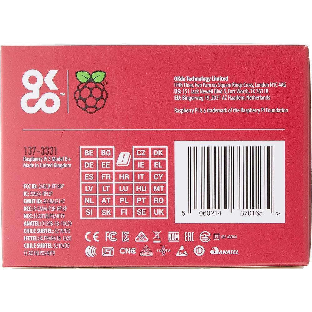 Raspberry Pi 3 Model B Quad Core Bcm2837b0 KaBuM