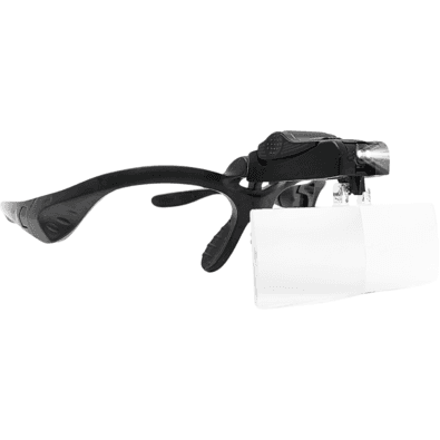 Óculos Profissional Lupa de Aumento com 5 Lentes